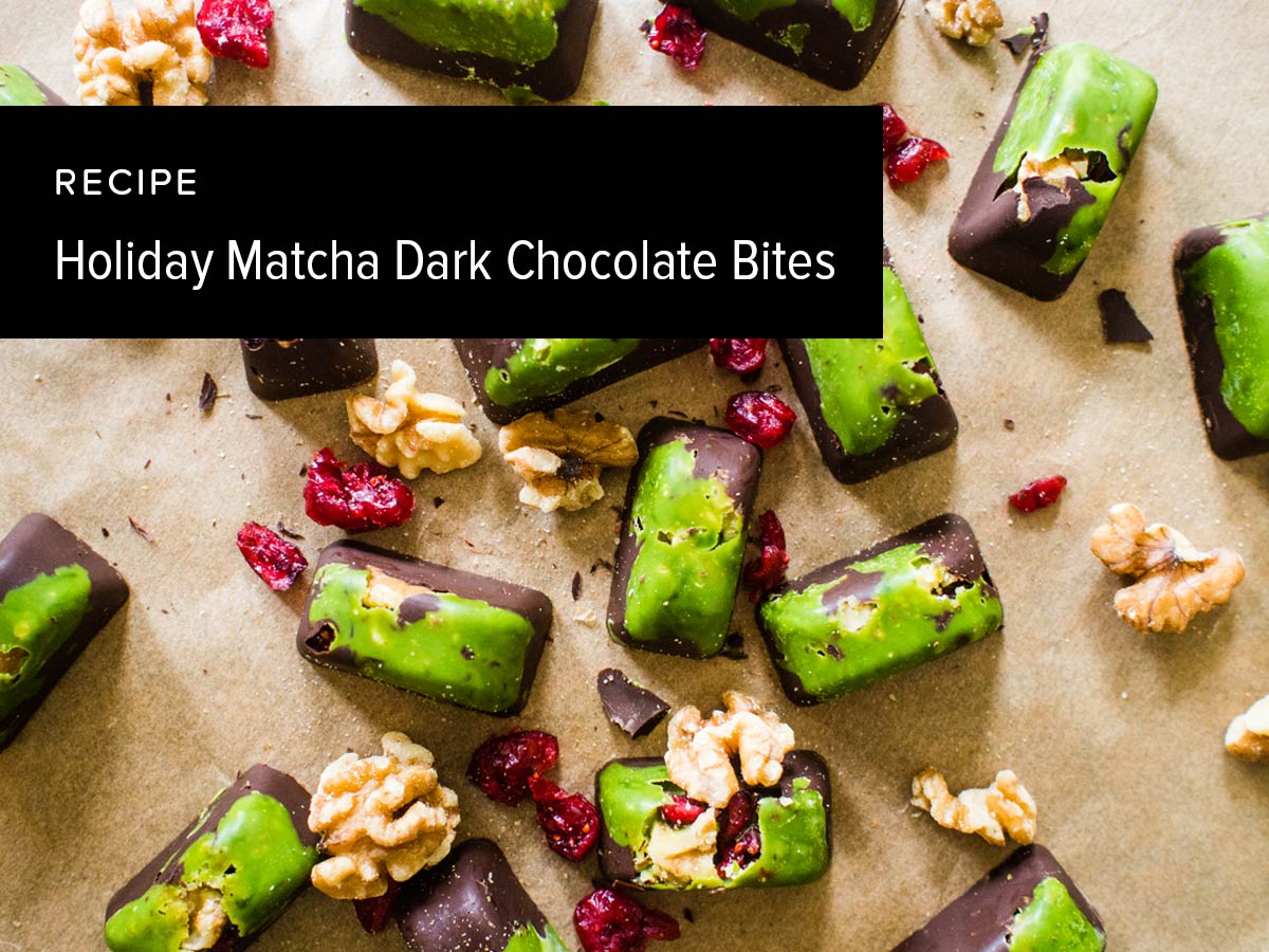 Recipe: Holiday Matcha Dark Chocolate Bites - Matcha Reviews